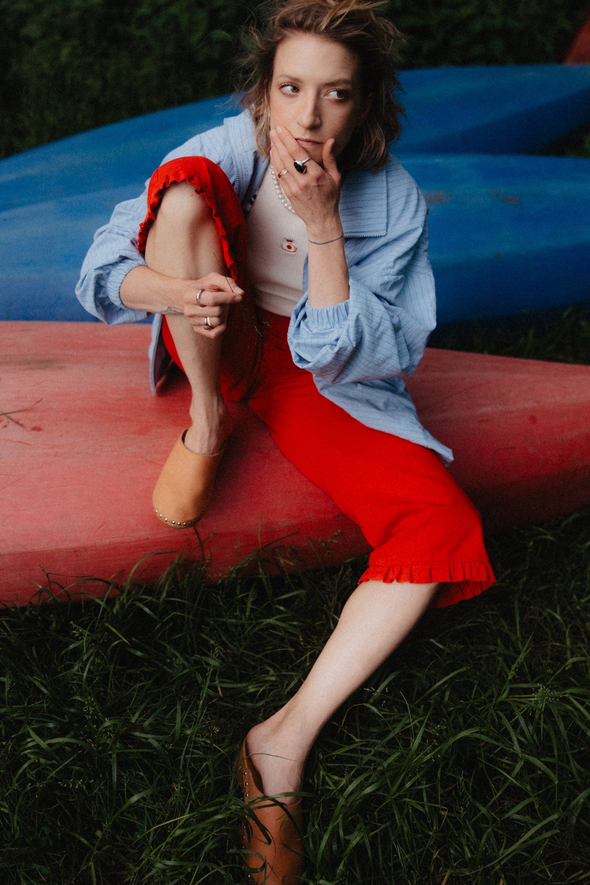 Capri Red x LARA Pants